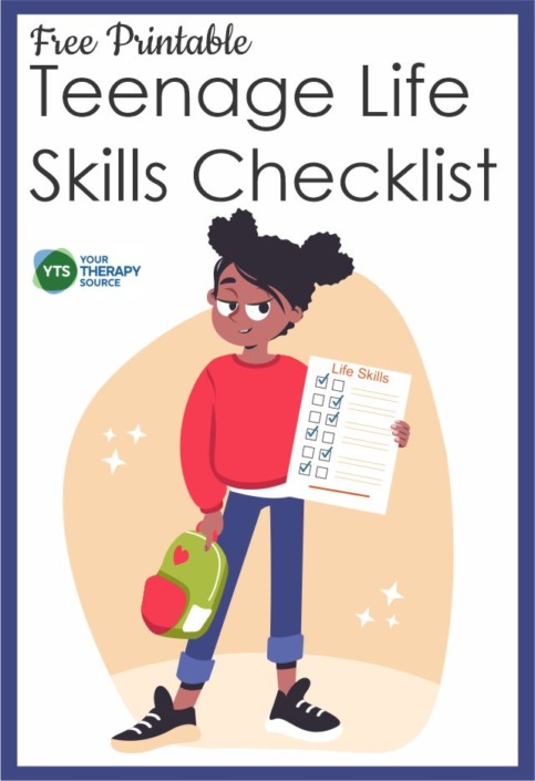 Teenage Life Skills Checklist PDF - Your Therapy Source