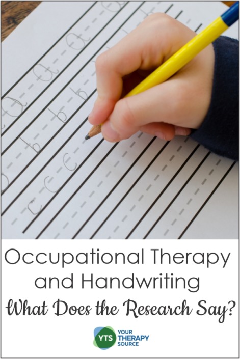 Occupational Therapy Handwriting Research - Your Therapy Source