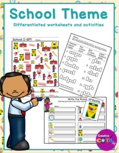 School Theme Packet - Your Therapy Source