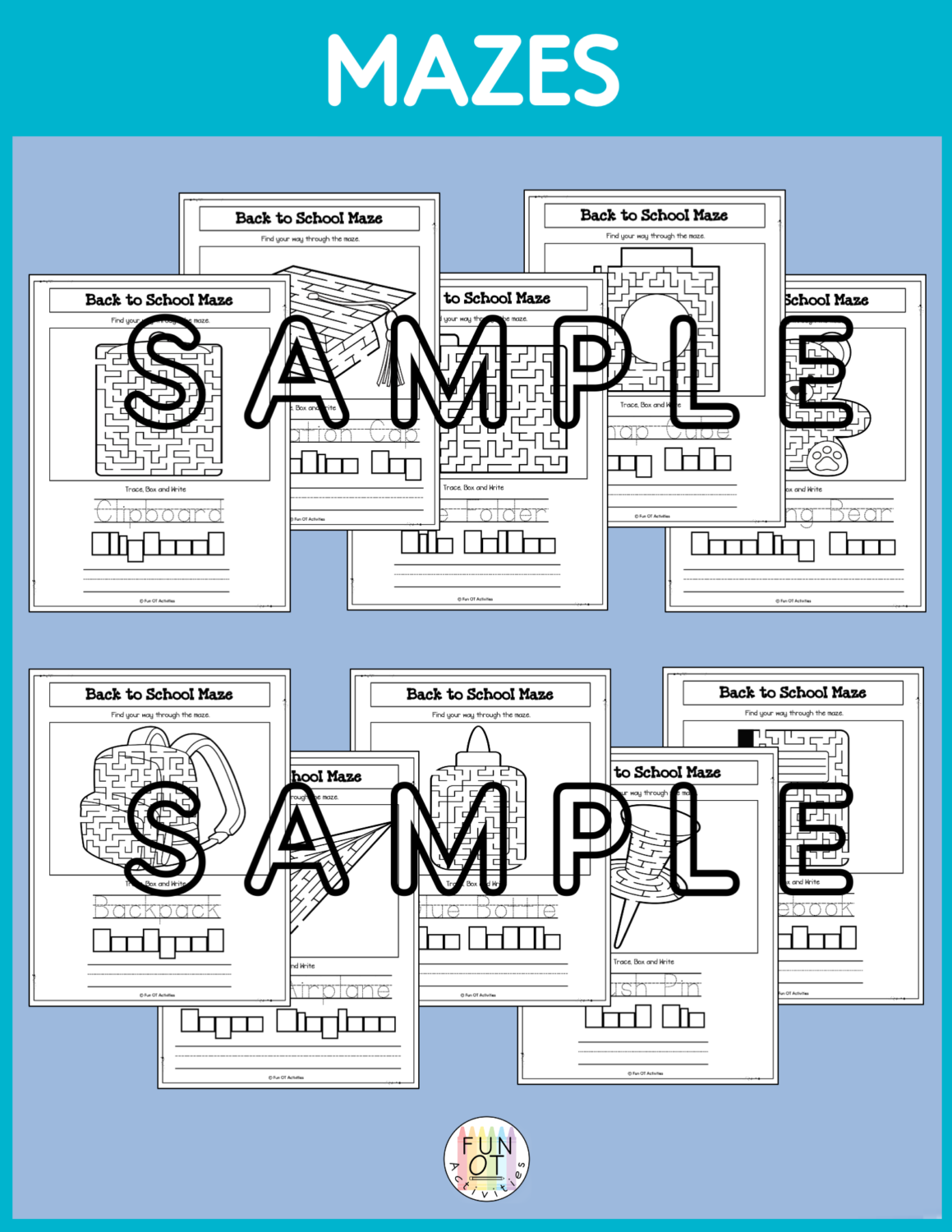 Back to School Connect the Dots and Mazes - Your Therapy Source