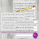 Handwriting Spacing Between Words - Your Therapy Source