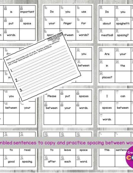 Handwriting Spacing Between Words - Your Therapy Source