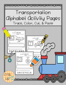 Transportation Fine Motor Pack - Your Therapy Source