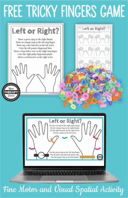 Tricky Fingers PDF and Interactive Game - Your Therapy Source