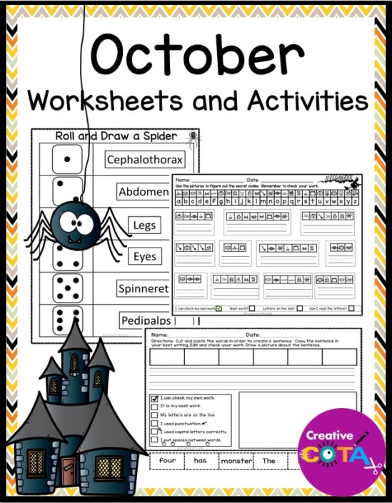 October Fine Motor and Visual Perceptual Activities - Your Therapy Source