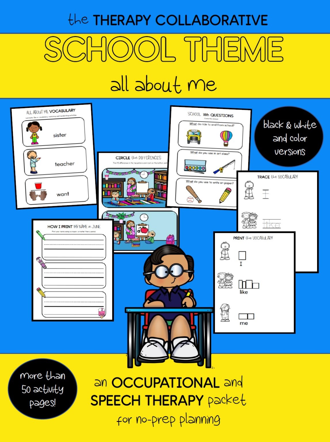 All About Me OT and Speech Packet - Your Therapy Source