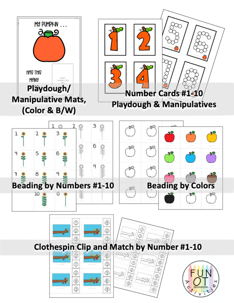 Fall Themed Fine Motor Pack - Your Therapy Source