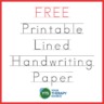Handwriting Paper Printable - FREE - Your Therapy Source