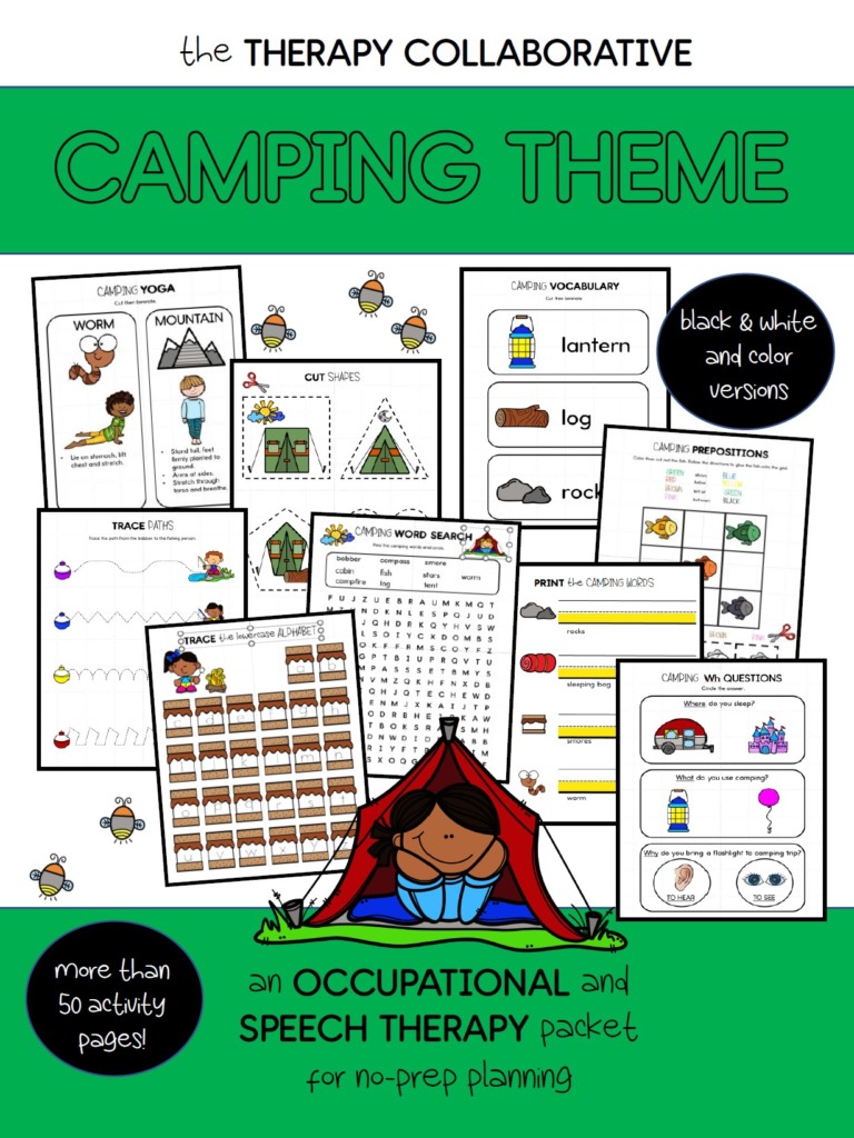 Camping OT and Speech Packet - Your Therapy Source