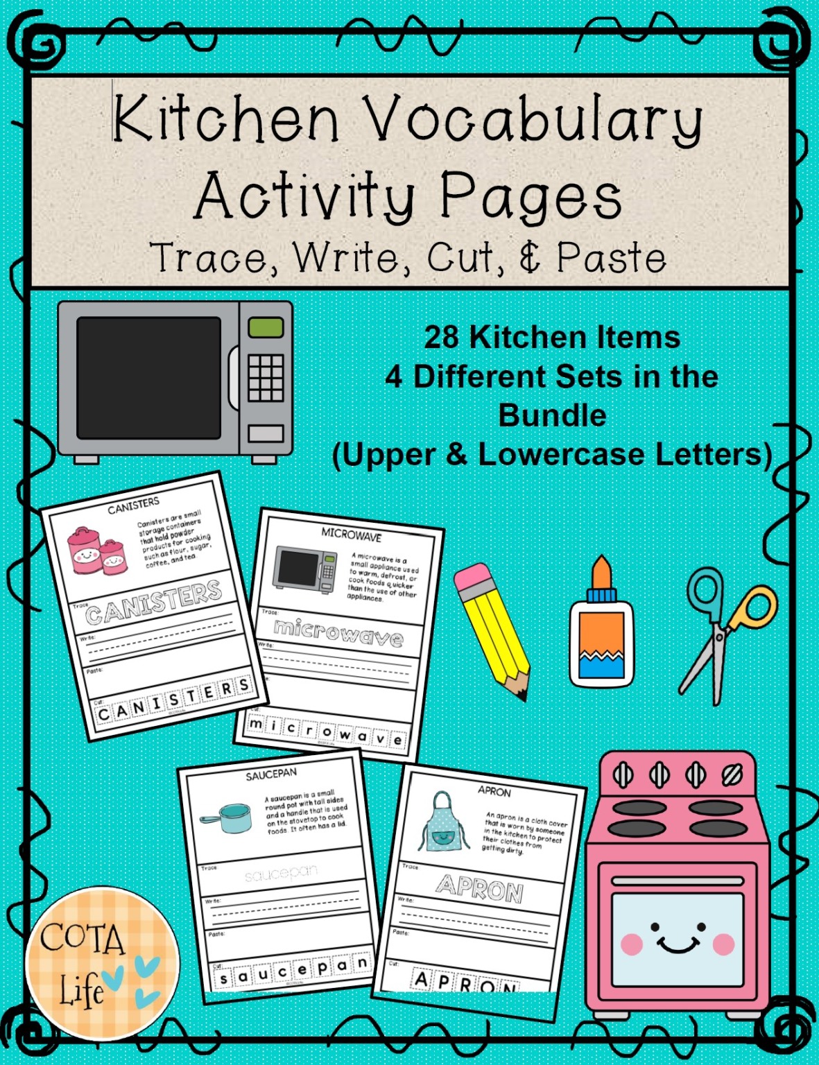 Kitchen Vocabulary Packet - Your Therapy Source