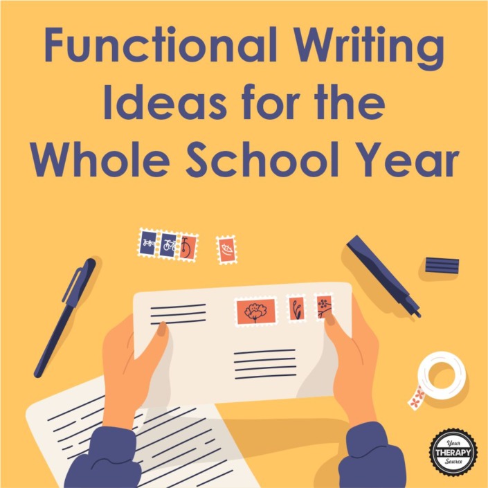 Functional Writing Ideas for the Whole Year - Your Therapy Source