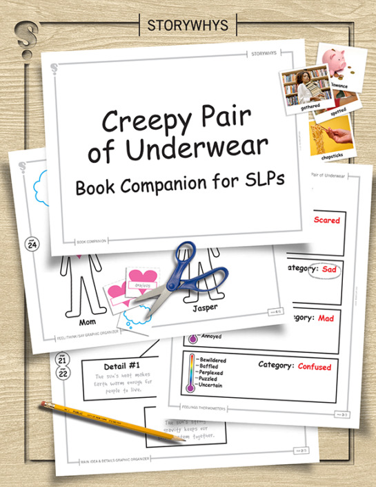 Creepy Pair of Underwear Book Companion for Speech-Language ...