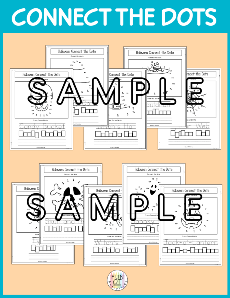 Halloween Connect the Dots and Mazes – Trace, Box, & Write - Your ...