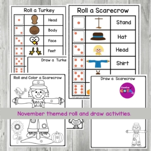 November and December Roll a Sentence - Your Therapy Source