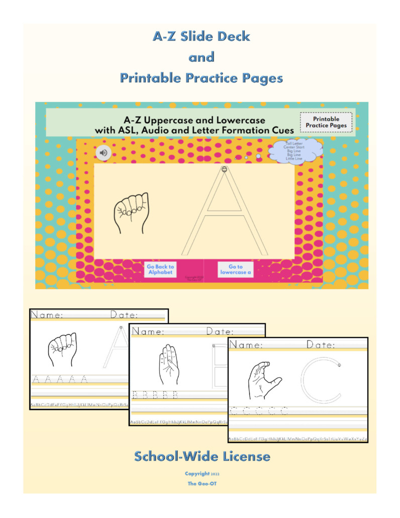 Letter Sound Correspondence Handwriting Kit - Your Therapy Source