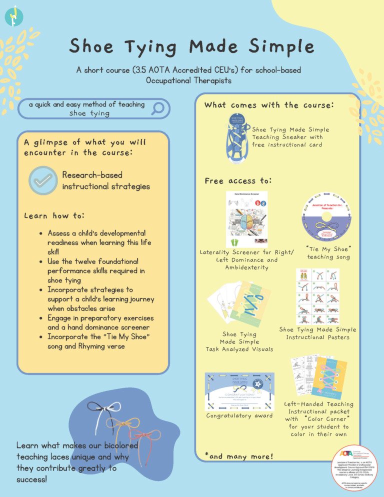 Shoe Tying Task Analysis - Your Therapy Source