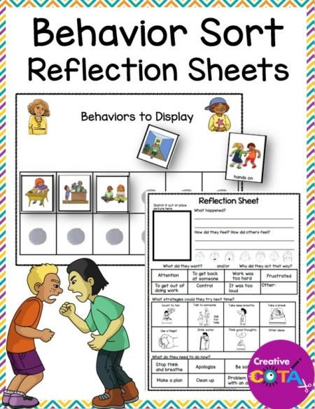 Reflection Sheet for Behavior - Your Therapy Source