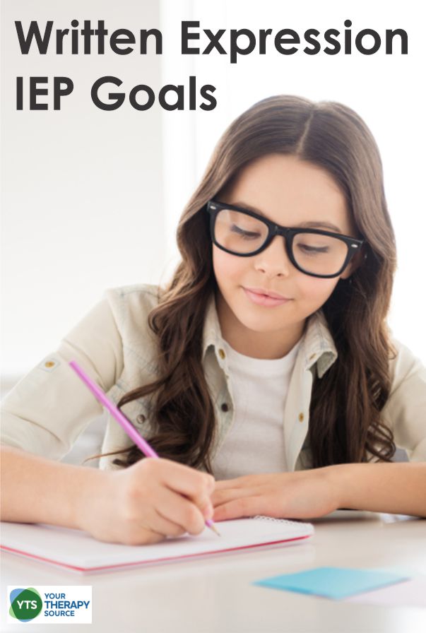 Written Expression IEP Goals Your Therapy Source