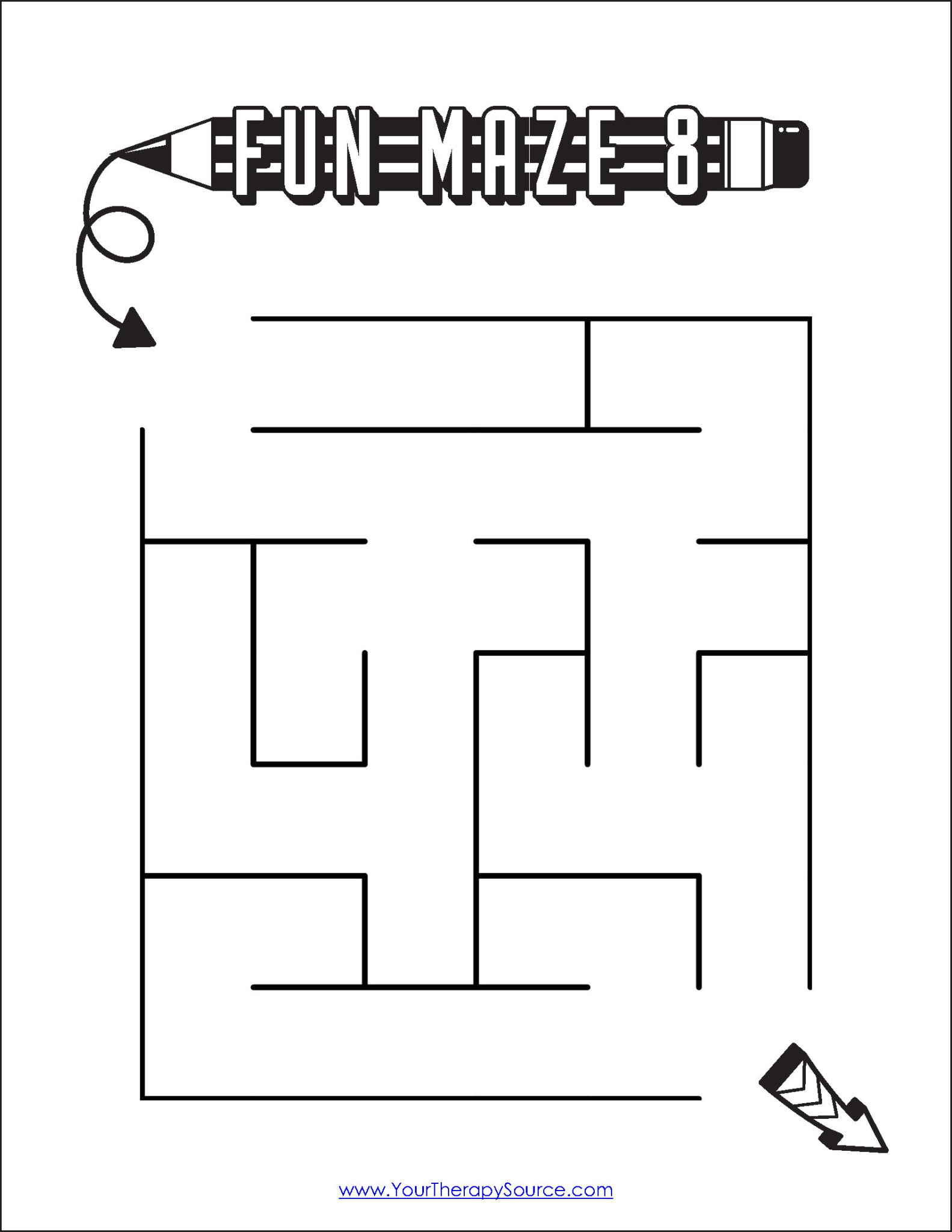 Simple Mazes - Free PDF Packet - Your Therapy Source