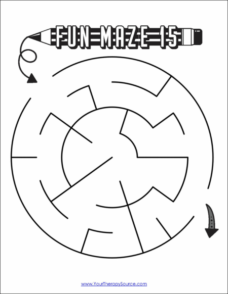 Simple Mazes - Free PDF Packet - Your Therapy Source