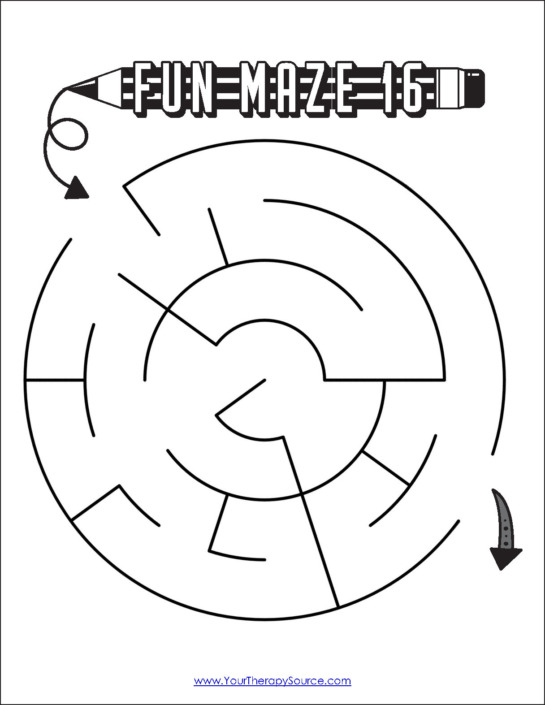 Simple Mazes - Free PDF Packet - Your Therapy Source