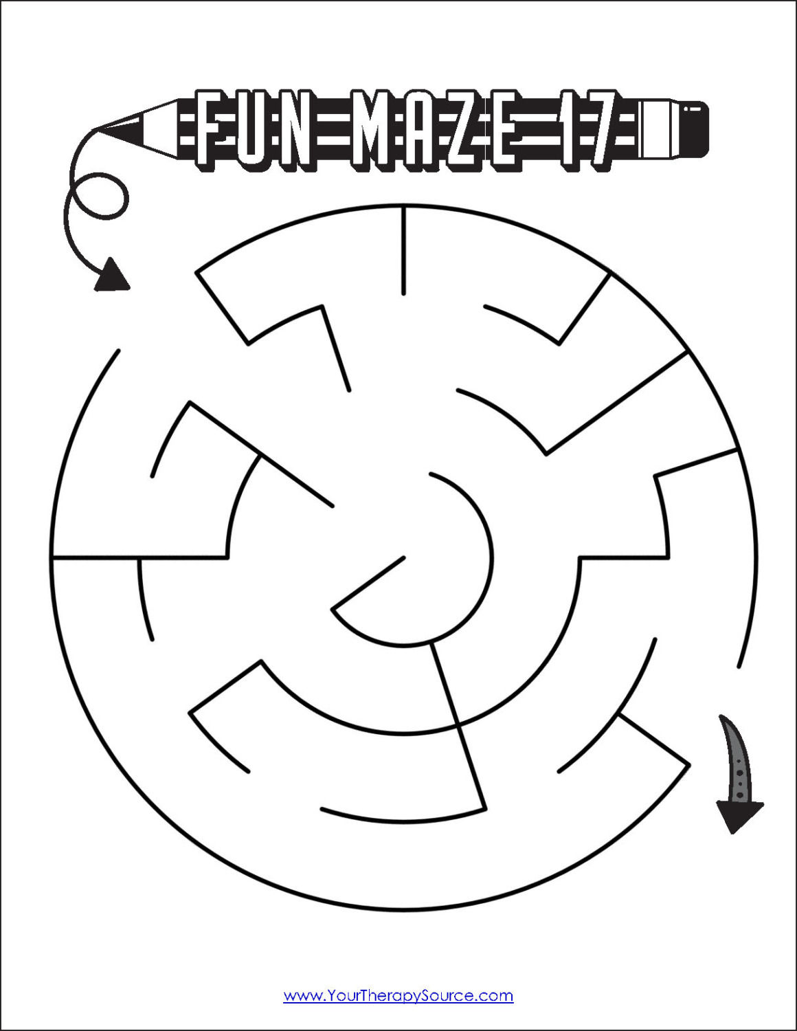 Simple Mazes - Free PDF Packet - Your Therapy Source
