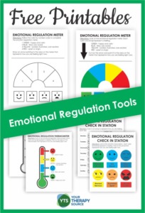 Emotion Regulation Worksheet PDF Packet - FREE - Your Therapy Source