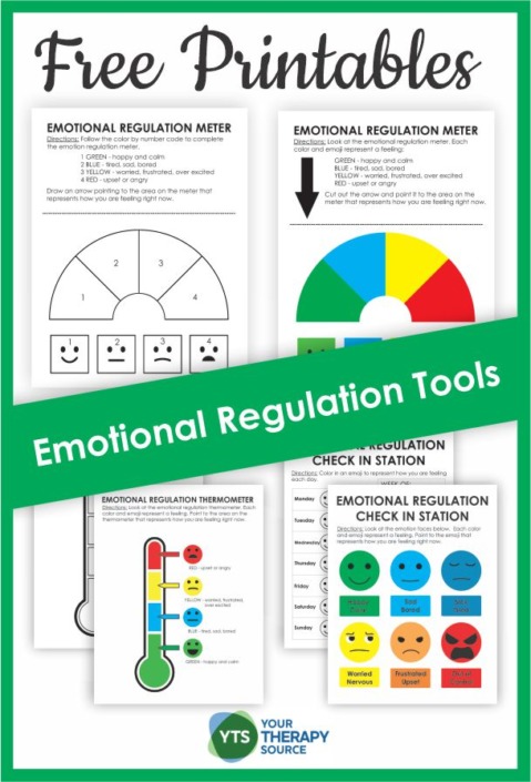 Emotion Regulation Worksheet PDF Packet - FREE - Your Therapy Source