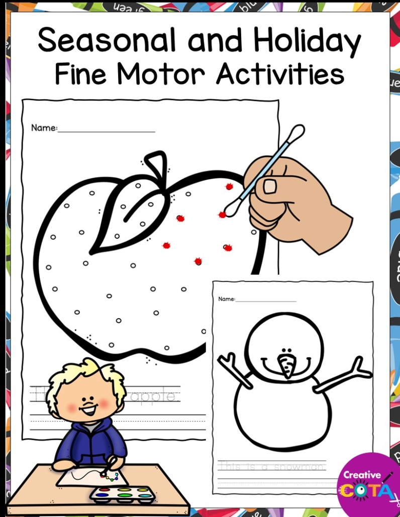 Yearly Handwriting and Fine Motor Packet - Your Therapy Source