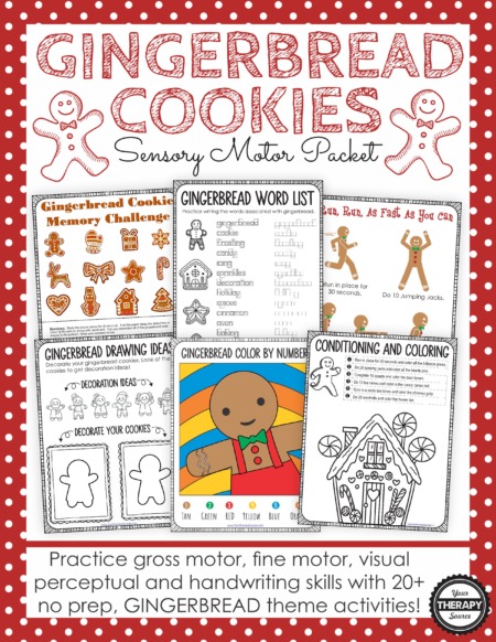 Gingerbread Worksheets - Your Therapy Source