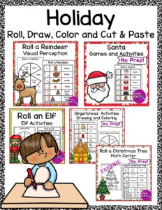 Holiday Roll and Draw - Your Therapy Source