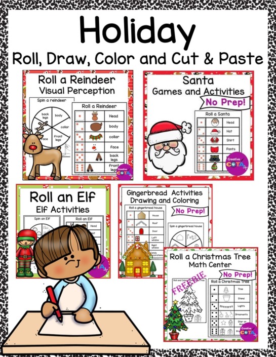 Holiday Roll and Draw - Your Therapy Source
