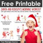 Santa Workout Freebie - Your Therapy Source