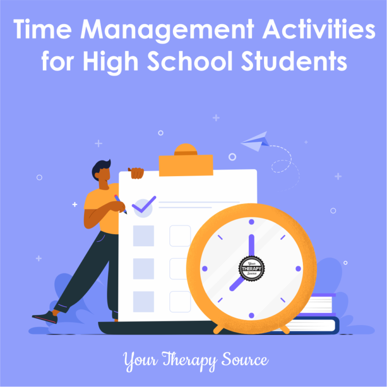 Time Management Activities for High School Students - Your Therapy Source
