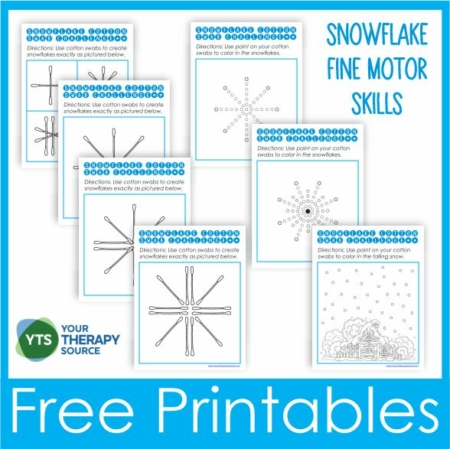 Snowflake Fine Motor Activities - Your Therapy Source