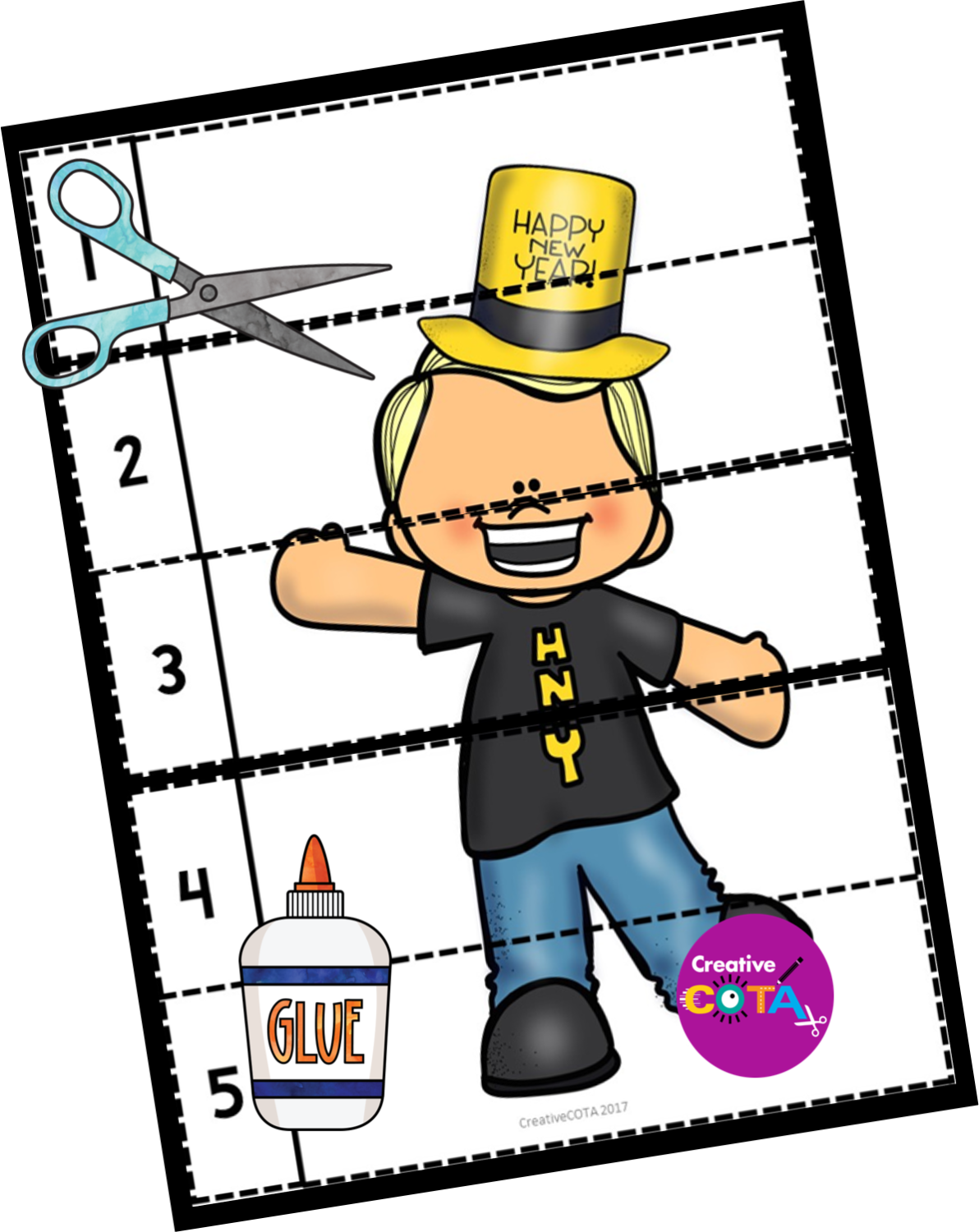 New Year Fine Motor Packet - Your Therapy Source