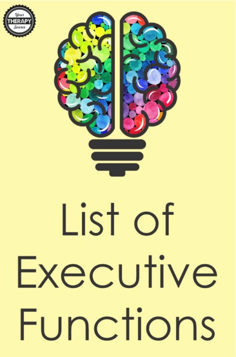 List of Executive Functions - Your Therapy Source