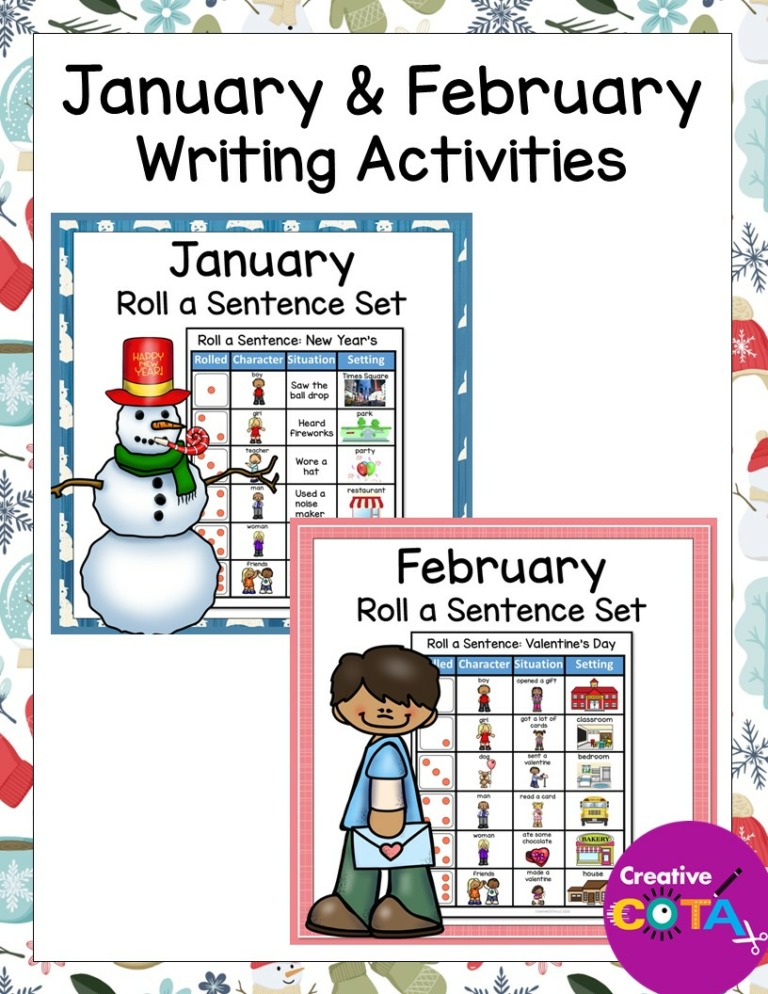 January and February Story Starters - Your Therapy Source