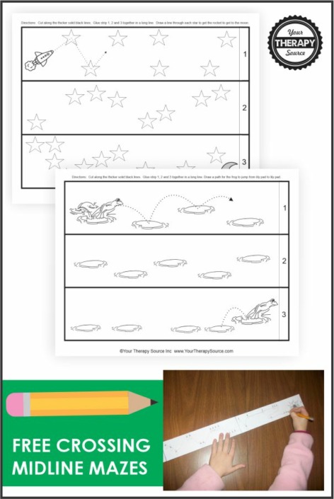 Crossing Midline Mazes Free PDF - Your Therapy Source