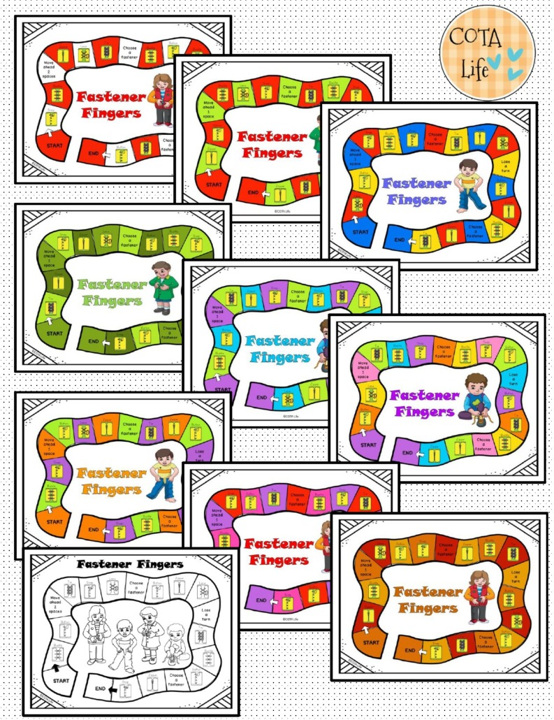 Self Help Skills Game Boards - Your Therapy Source