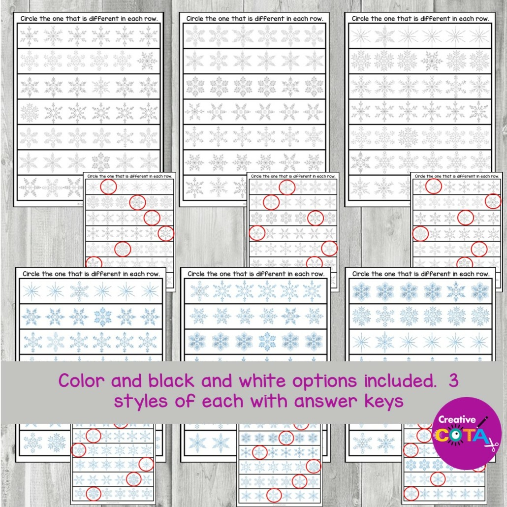Winter Spot the Difference - Your Therapy Source