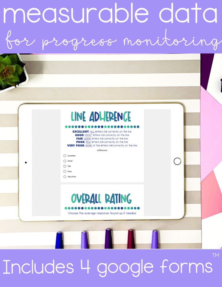 Print and Cursive Handwriting Rubric Bundle - Your Therapy Source