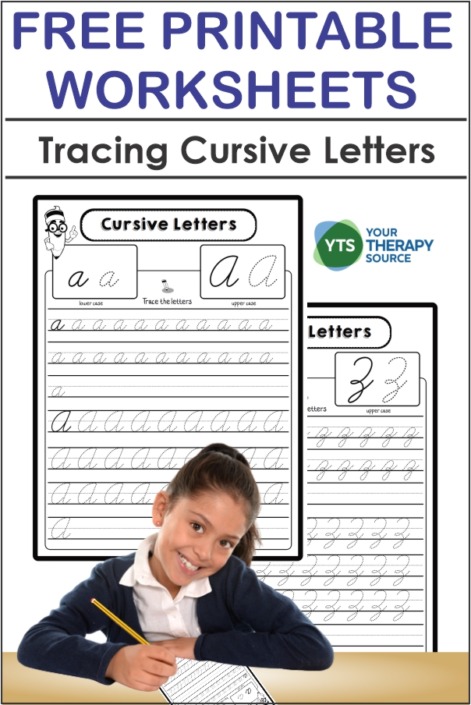 Tracing Cursive Letters Printable - FREE PDF - Your Therapy Source