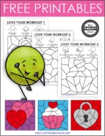Valentine Color By Number Worksheets - Your Therapy Source