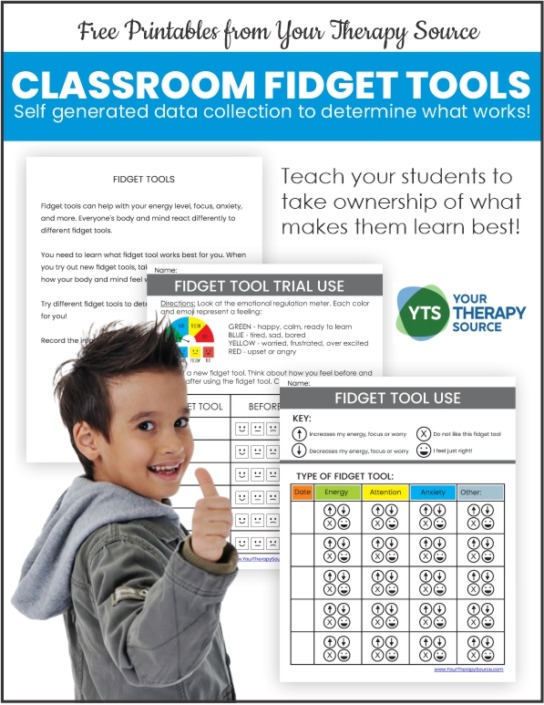 Classroom Fidgets - FREE Tools to Help! - Your Therapy Source