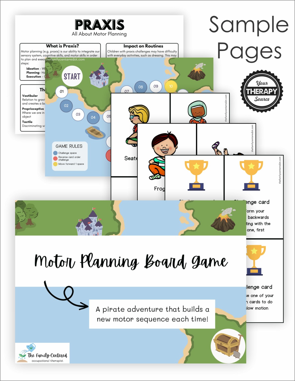 Motor Planning Board Game and Handout - Your Therapy Source