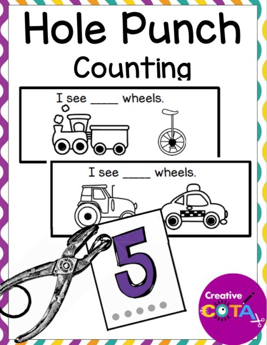 Transportation Hole Punch Activities - Your Therapy Source