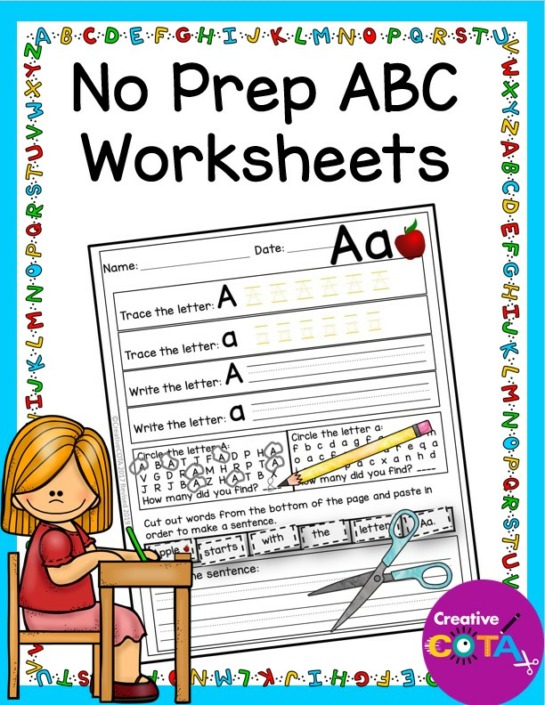 Free ABC Worksheets - Your Therapy Source