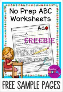 Free ABC Worksheets - Your Therapy Source
