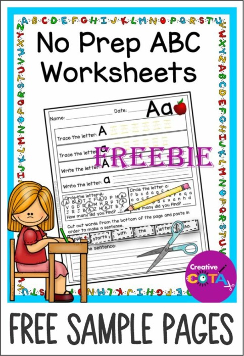 Free ABC Worksheets - Your Therapy Source
